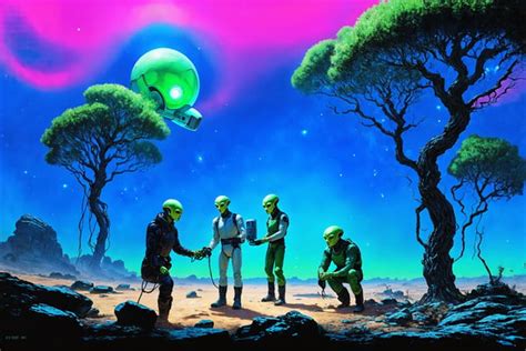 Humans And Aliens Image Created By TomatoSoupLaboratory Tensor Art