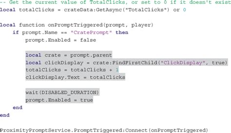 Code Snippets Coding With Roblox Lua In Hours The Official Roblox