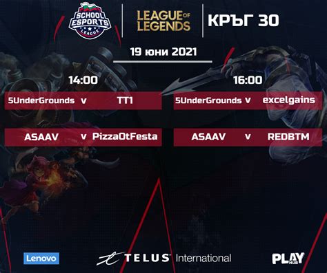 School Esports League ⚔ Sel Season 1 Lol Кръг 30 ⚔ 🔥 След седем