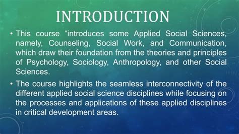 Diass Unit I Lesson 1the Discipline Of Counselingpptx