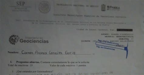 Examen De Diagnostico