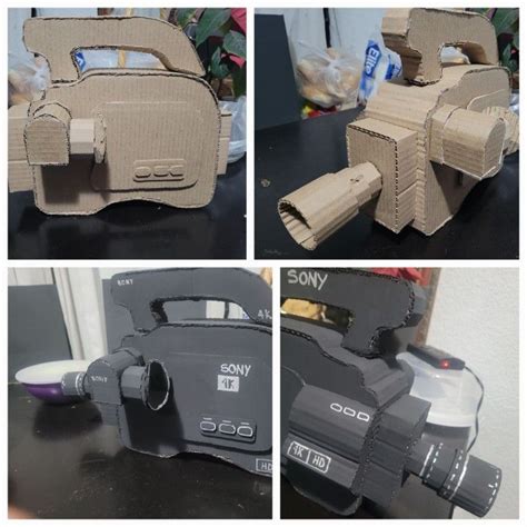 Cámara De Video De Cartón Camaras De Carton Casa De Cartón Manualidades