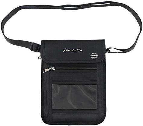 Buy Travel Security Under Clothes Neck Rfid Wallet Money Passport