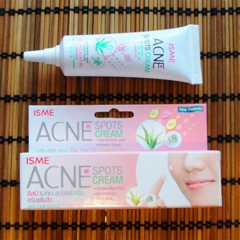 ISME ACNE SPOTS CREAM WITH ALOE-VERA, TREE, OIL, VITAMIN B6 (10g.)