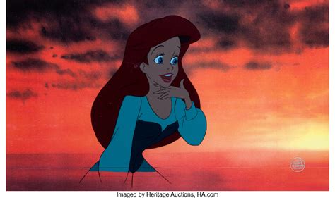 The Little Mermaid Ariel Production Cel Walt Disney 1989 Lot