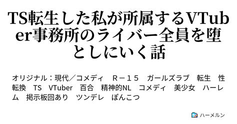 Ts転生した私が所属するvtuber事務所のライバー全員を堕としにいく話 メスガキ演技系vtuber ハーメルン