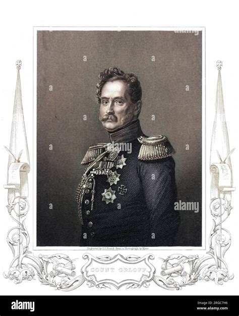 Prince Alexis Feodorovich Orlov Russian Soldier And Diplomat At The