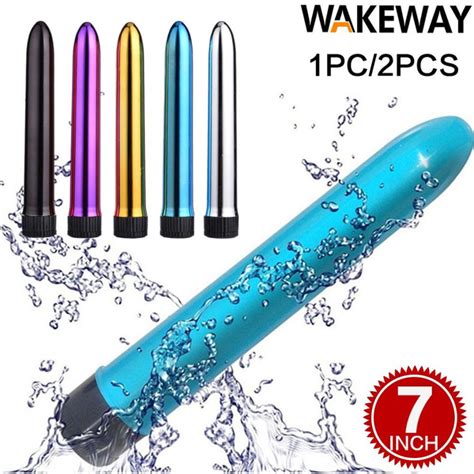 Wakeway 1pc 2pcs 7 Inch Electroplated Bullet Vibrator Av Vibrator
