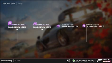 William Emery Forza Horizon 4 Player Housing Ui