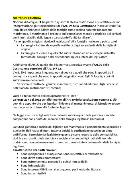 Diritto Di Famiglia Diritto Privato Dispense Di Diritto Privato Docsity