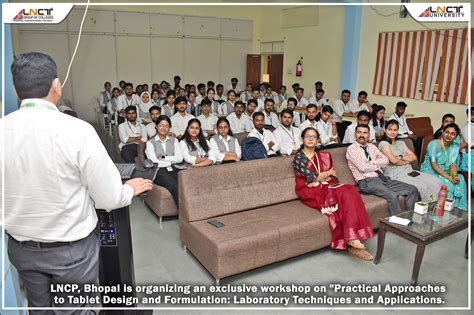 Workshop On Tablet Design And Formulation Lnct Group