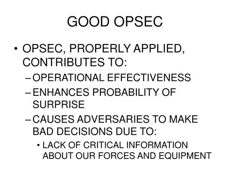 PPT Operations Security OPSEC PowerPoint Presentation Free Download ID
