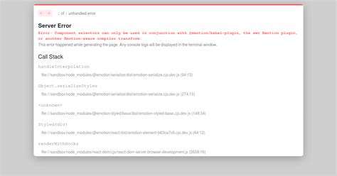 Swc Emotion Problem Codesandbox