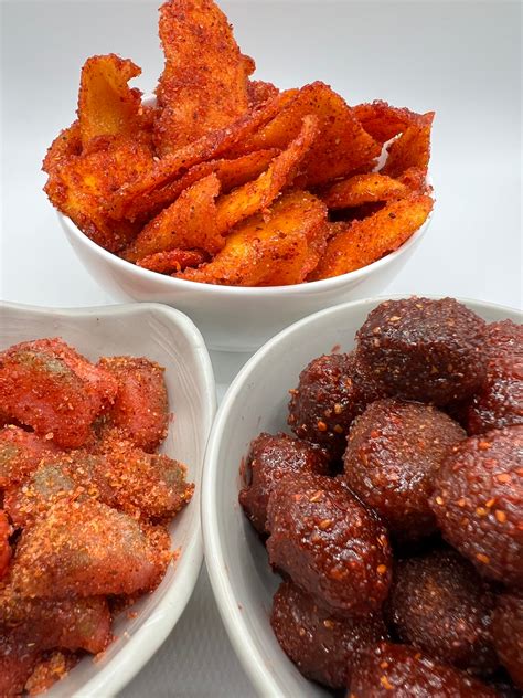 8 Oz Omg Mix Chamoy Mango Tamarind And Watermelon Slices Chamoy Hauss