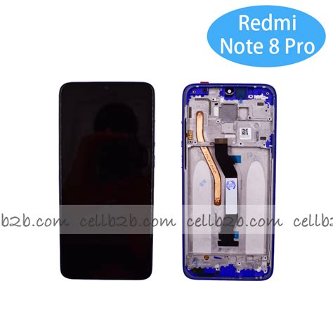 Original Pantalla Xiaomi Redmi Note 8 Pro Azul Con Marco DUAL SIM Completa Tactil LCD CELLB2B