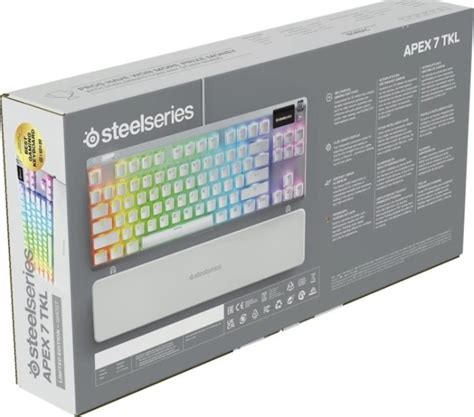 SteelSeries Apex Ghost TKL Wired Mechanical Linear Gaming Keyboard Red Key Switch RGB