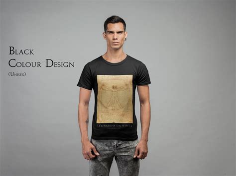 The Vitruvian Man T Shirt Design By Leonardo Da Vinci Urban Stylish