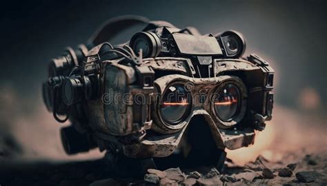 Robotic Vr Glasses Exploding With Creativity Ai Generative Stock