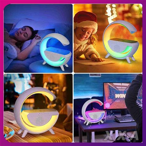 Jual Led Wireless Charging Speaker Lampu Tidur Speaker Bluetooth 51