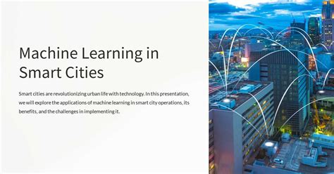 Machine Learning In Smart Cities