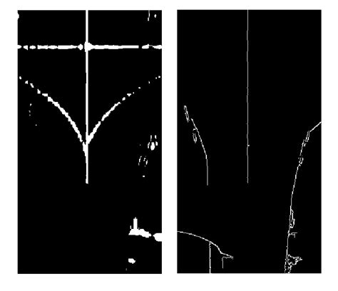 Binary Image Corresponding To Color Detection Left And Edge Detection