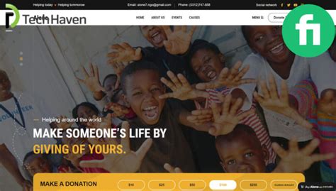 Design Responsible Charity Donation Website Nonprofit Organization