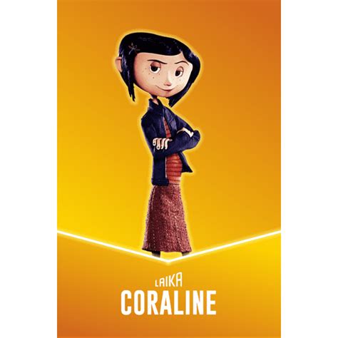 Coraline 2009 Poster 24x36 Dark Fantasy Stop Motion Animation Neil