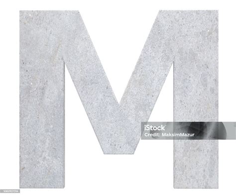 대문자m 흰색 배경에 고립 된 콘크리트 3d 렌더링 그림 0명에 대한 스톡 사진 및 기타 이미지 0명 거친 고체 Istock