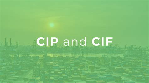 What Is The Difference Between Cip And Cif Parcelabc