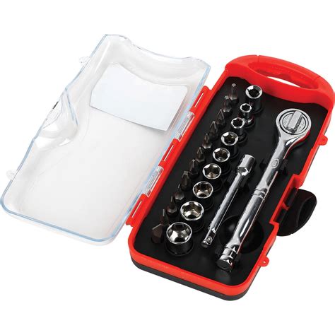 Sca Socket Set 1 4 Drive Metric 23 Piece Supercheap Auto
