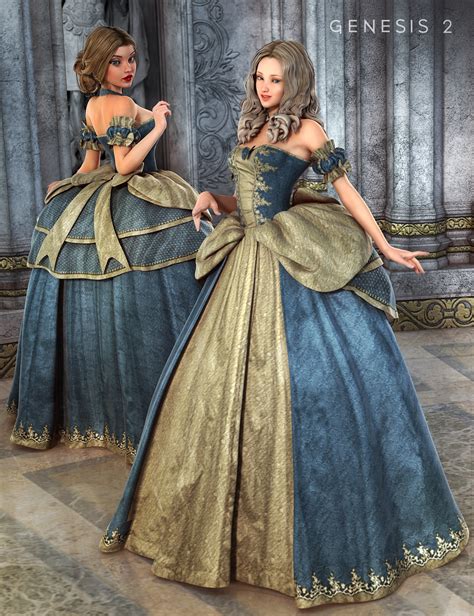 Cinderella Ball Gown For Genesis 2 Females Daz 3d