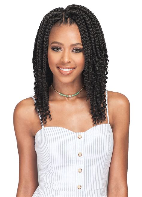 Box Braids With Crinkly Ends