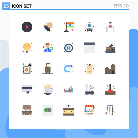 Set Of 25 Commercial Flat Colors Pack For Line Pipe Country Pipeline Hobbies Editable Vector