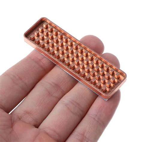 구리 Nvme M2 방열판 2280 Ssd 금속 시트 열전도율 실리콘 웨이퍼 냉각 팬 방열판 컴퓨터 부품