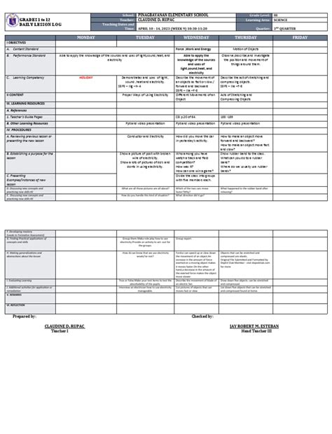 Dll Science 3 Q3 W9 Pdf Force Cognition