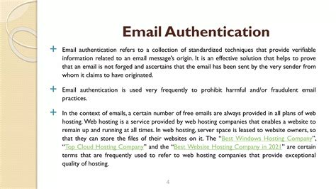 Sender Policy Framework Spf An Email Authentication Technique Pptx Email Internet