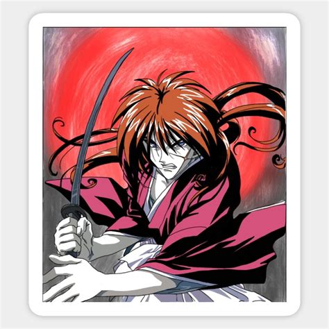 Kenshin Himura Samurai X By Rodrigodesigner Anime Samurai Stickers