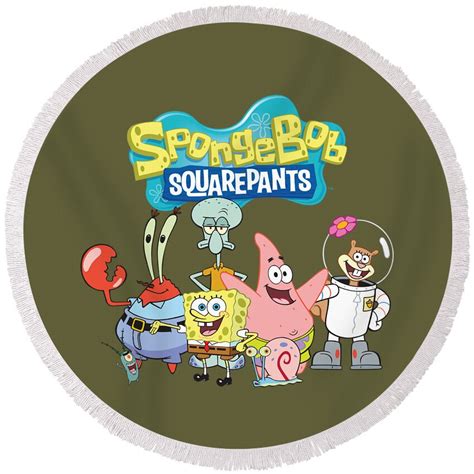 Spongebob Squarepants With All Characters Zip Pouch By Nowfil Inaaya Pixels
