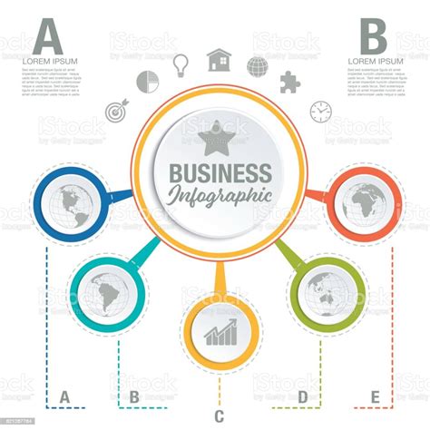 3d 원형 및 Iocns와 비즈니스 Infographic 서식 파일 그래프에 대한 스톡 벡터 아트 및 기타 이미지 그래프 기업 재무와 산업 다이어그램 Istock