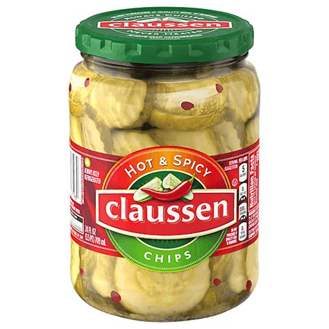 Claussen Chips Hot And Spicy 24 Fl Oz Pickles And Relish Foodtown