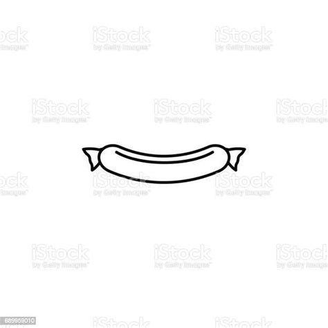 소시지 라인 아이콘 음식 음료 요소 고기에 대한 스톡 벡터 아트 및 기타 이미지 고기 굽기 날씬한 Istock