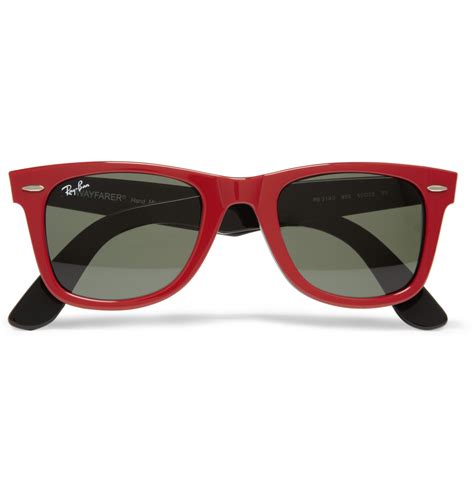 Lyst Ray Ban Original Wayfarer Sunglasses In Red For Men