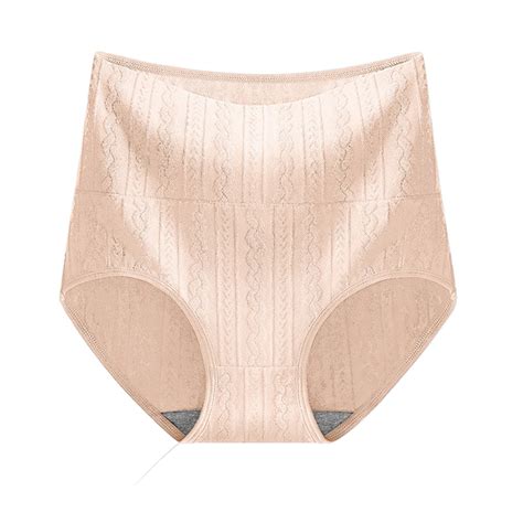 Uocefik Womens Plus Size Underwear Briefs Seamless Stretch Solid Color