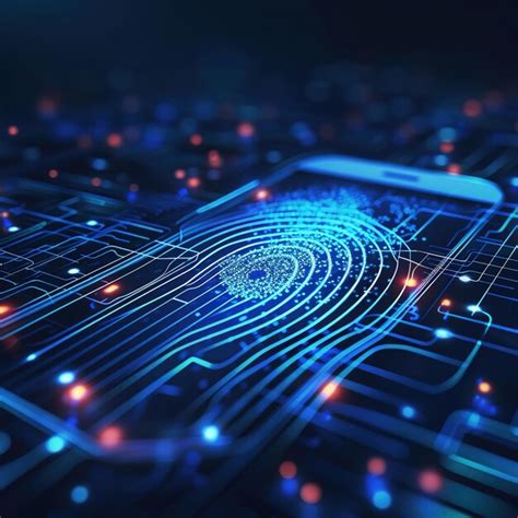 Premium Photo Authentication Login Or Cybersecurity Fingerprint And