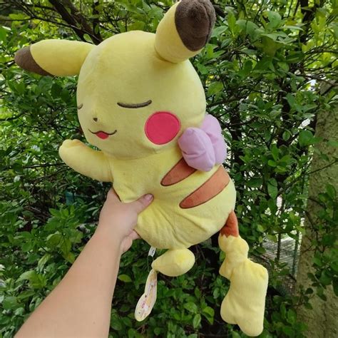 Pokemon Picachu Sleeping Plush Toy On Carousell