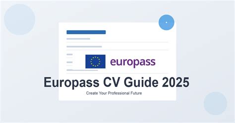 Europass Cv Templates 2025 Free Download And Creation Guide