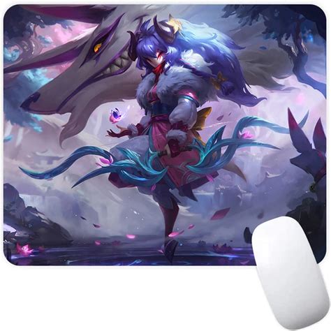 전설의 리그 Kindred 작은 게임 마우스 패드 컴퓨터 Mousepad Pc 게이머 마우스 매트 노트북 Mausepad Xxl