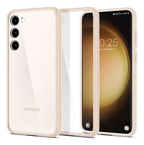 Case 100 Original Spigen Ultra Hybrid Para Galaxy S23 Bege Frete grátis