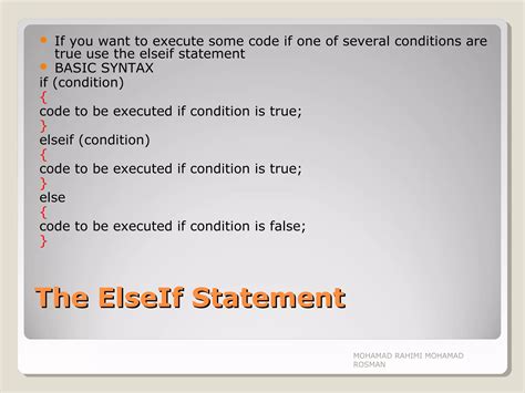 Chapter Conditional Statements Ppt