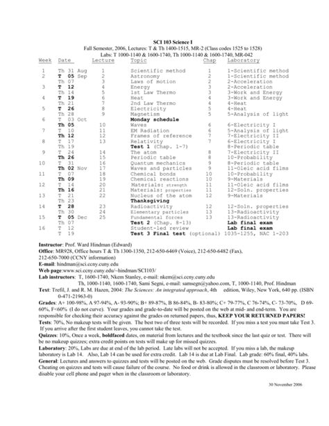 SCI 103 Science I